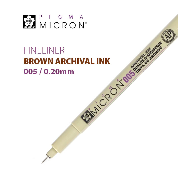 Pigma Microne Fineliner - Brown - 005 - 0.20mm