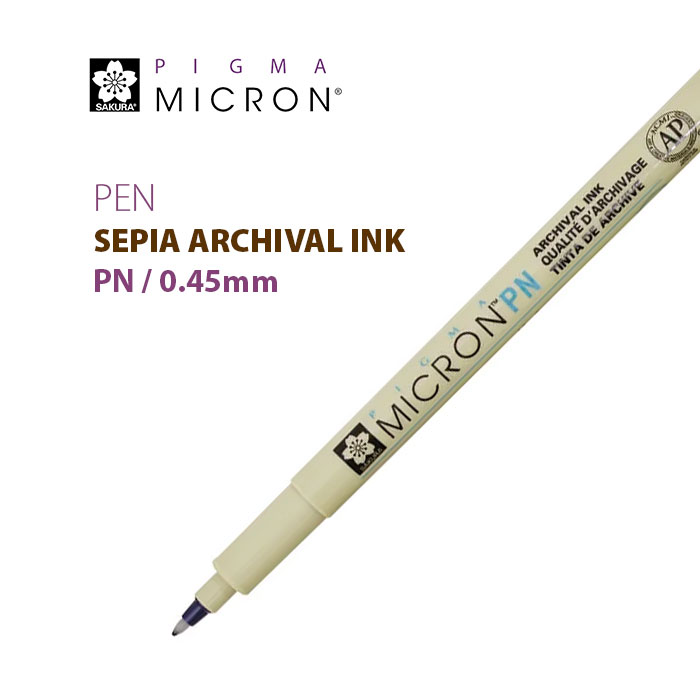 Pigma Microne Drawing Pen - Sepia - PN - 0.45mm