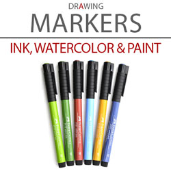 Ink, Watercolor & Paint Markers